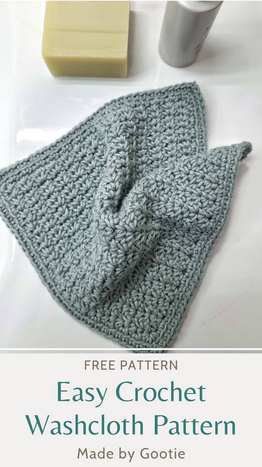 Free Crochet Washcloth Pattern - Made by Gootie