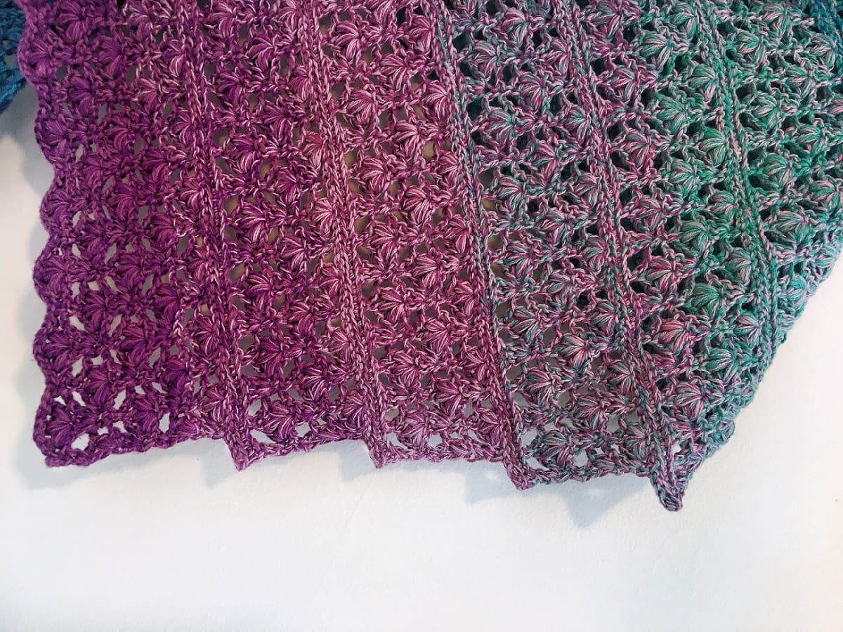 Free Crochet Lace Shawl Pattern - Made by Gootie