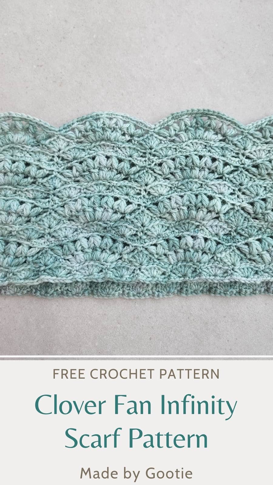 Lightweight Infinity Scarf Crochet Pattern (Free) - Made by Gootie