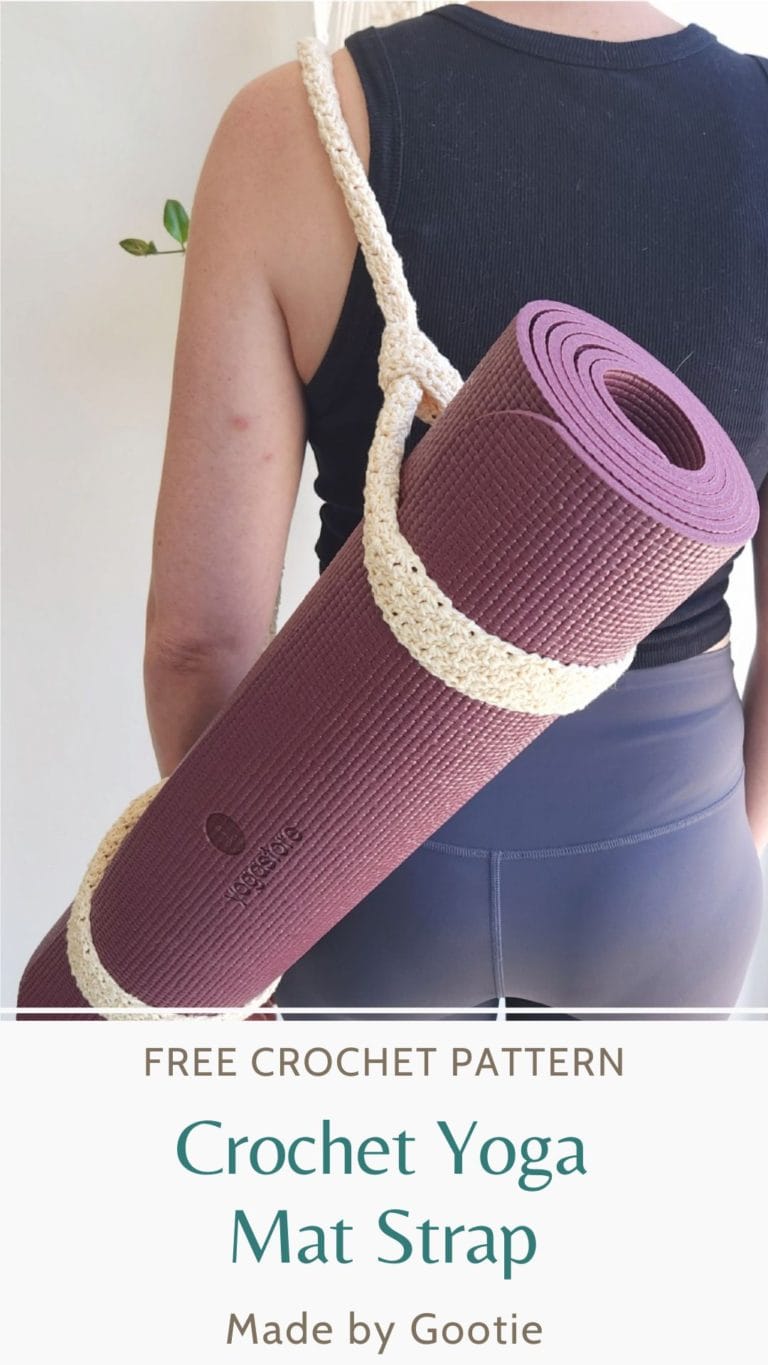Free Crochet Yoga Mat Strap Pattern - Made by Gootie