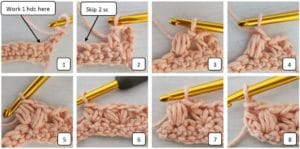 Crochet Wheat Stitch - Waves of Grain Pattern - Made by Gootie