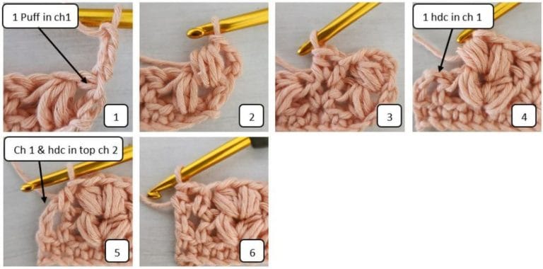 Crochet Wheat Stitch - Waves of Grain Pattern - Made by Gootie