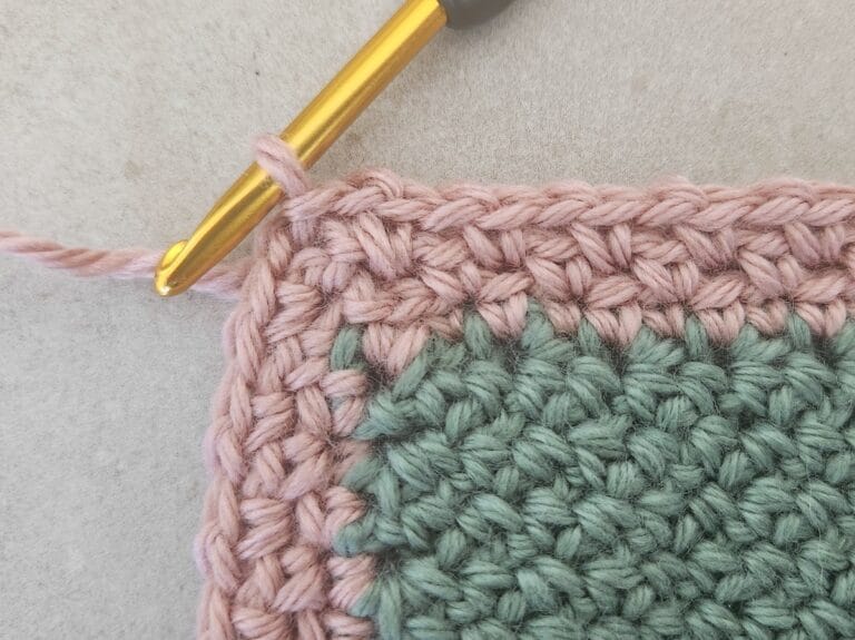 Moss Stitch Border - Simple Crochet Border for Blankets - Made by Gootie