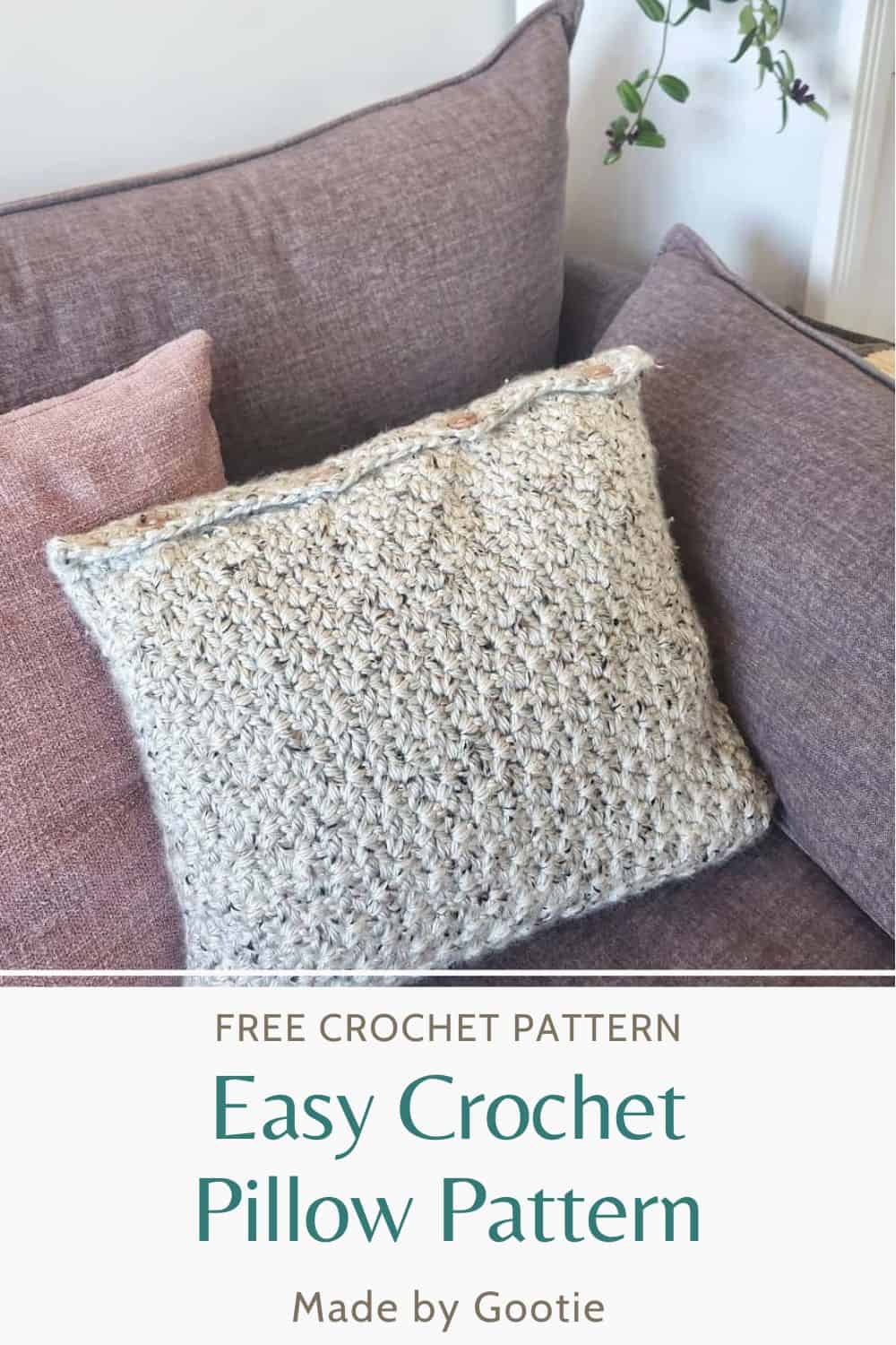 C2C Wattle Crochet Pillow Case Pattern - Made by Gootie