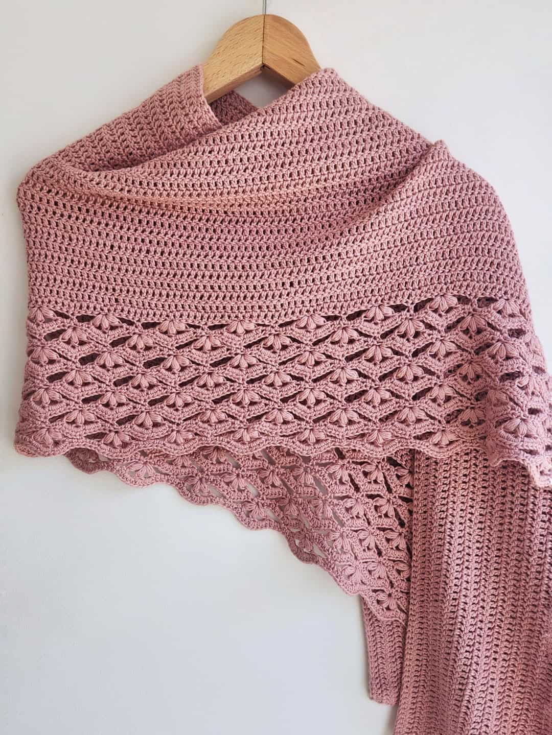 Crochet Flower Shawl Pattern - Floral Drift Shawl - Made by Gootie