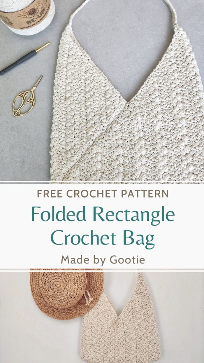 Braided Beans - Rectangle Crochet Bag Pattern - Made by Gootie