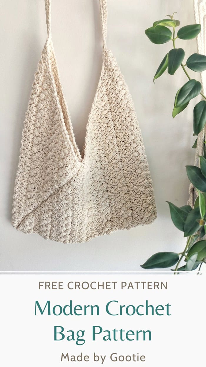 Braided Beans - Rectangle Crochet Bag Pattern - Made by Gootie